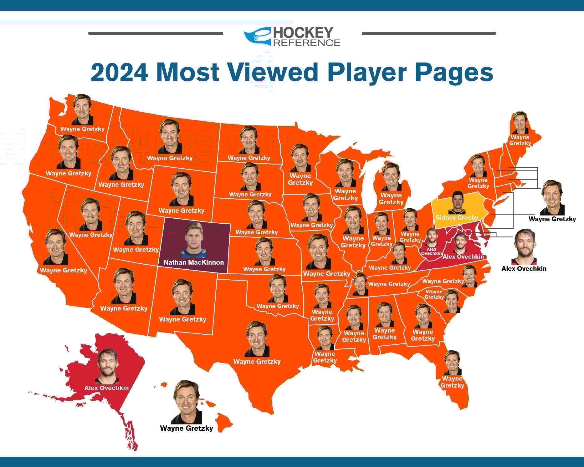 Hockey Reference 2024 NHL Maps